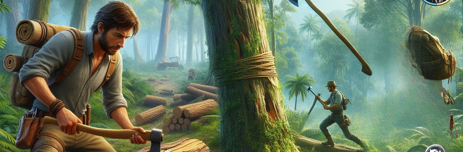 Baixar & Jogar Wood Cutting Idle Lumberjack no PC & Mac (Emulador)