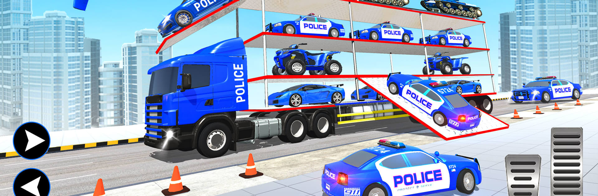 Download & Play US Police Car Transport Career on PC & Mac (Emulator)