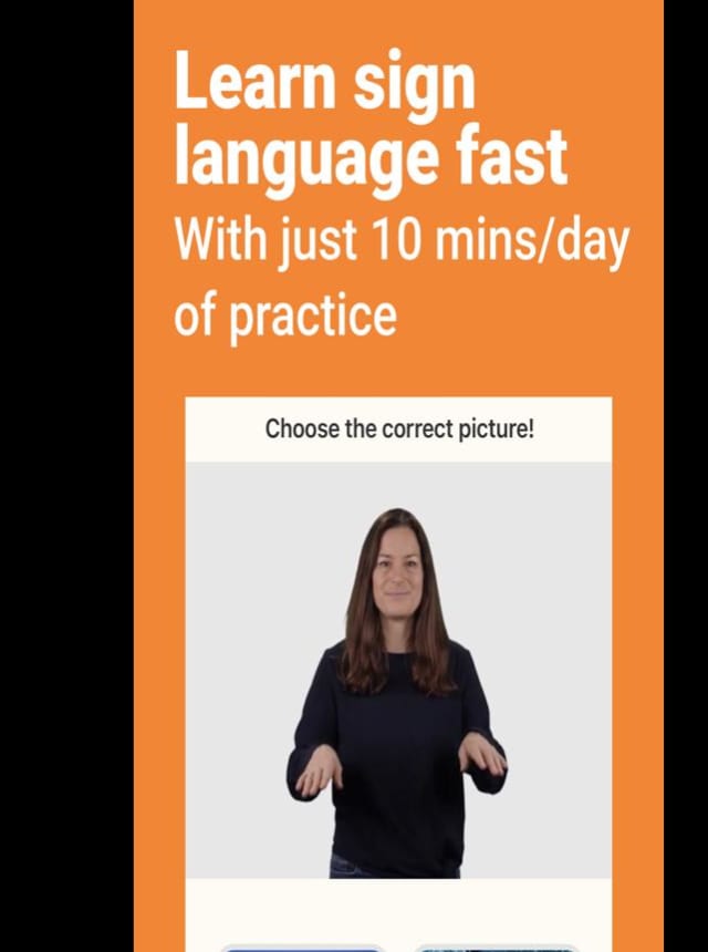 Orange Sign Language Lingvano Learn Sign Language On The App Store